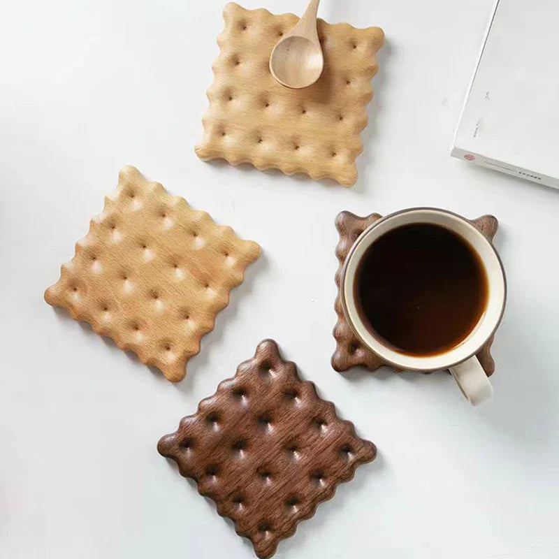 WoodWafers | Houten onderzetters in de vorm van een koekje - stijlvol ...