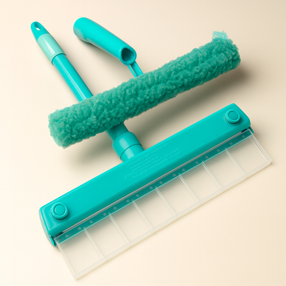 Silicone Window Squeegee Kit Streak Free Flexible Cleaning Tool – Lia Home